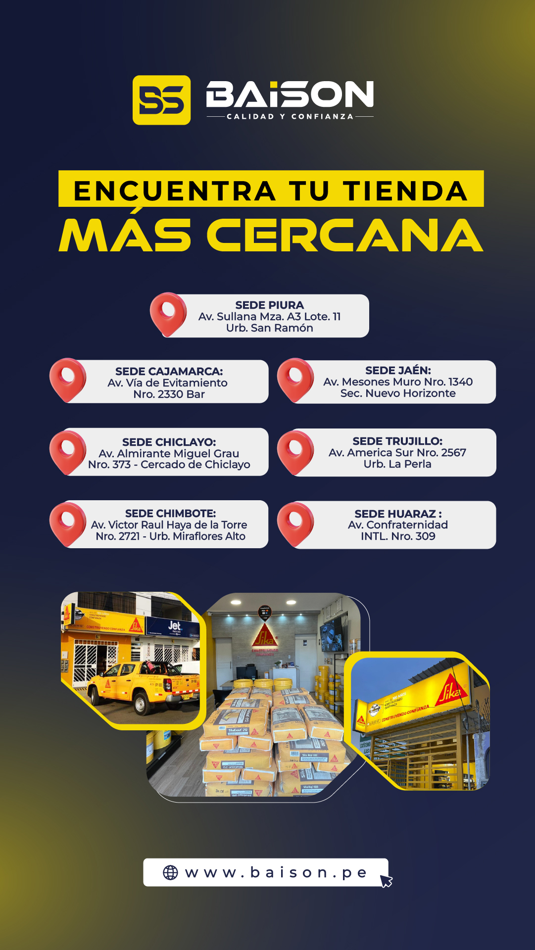 Baison - Tienda Autorizada De Productos Sika y Jet